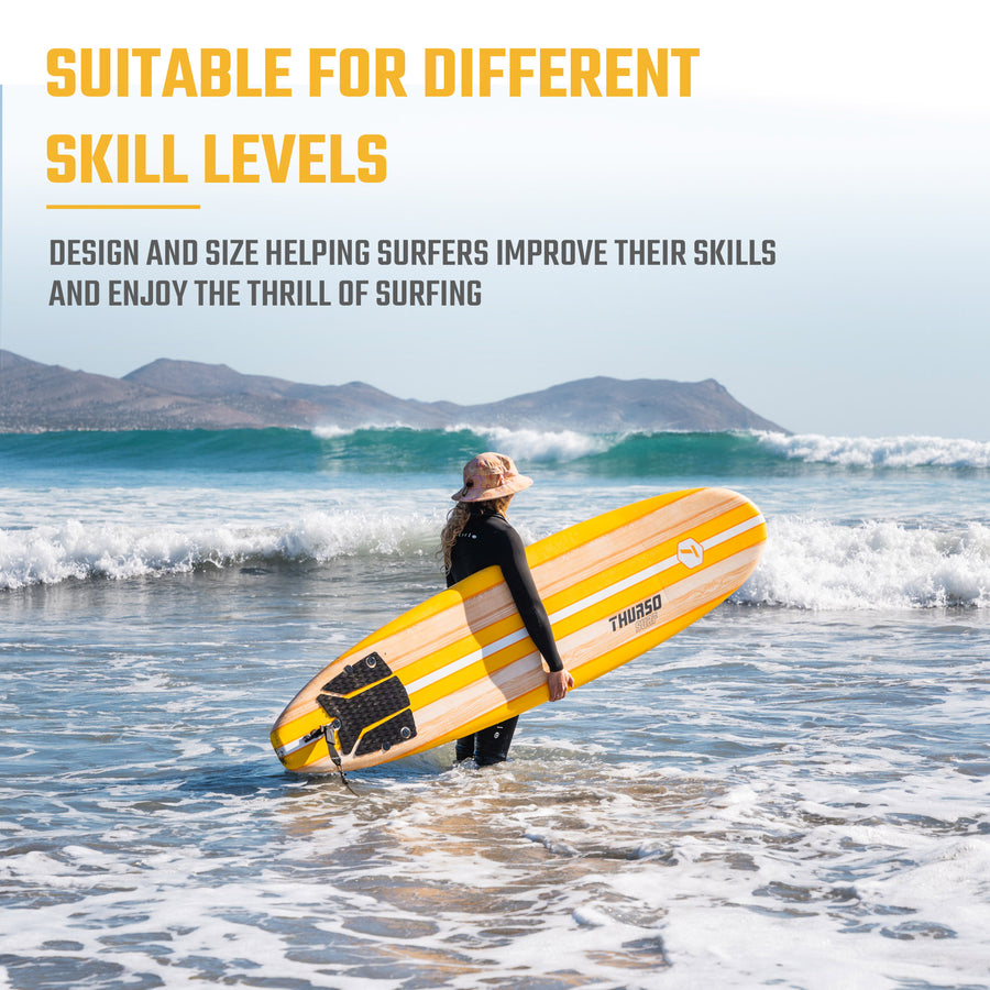 Spire 8' Soft Top Longboard | 8 ft Beginner Foam Surfboard – THURSO SURF